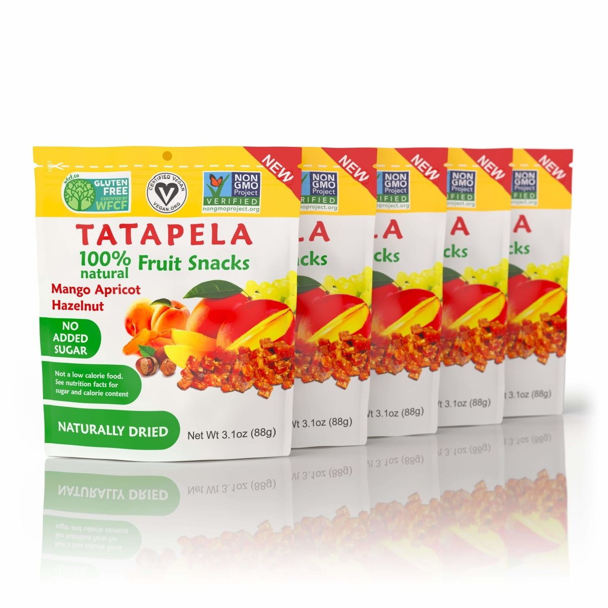 Mango Apricot Hazelnut Healthy Fruit Snack Bites, 15.5 oz. (Pack of 5 ...